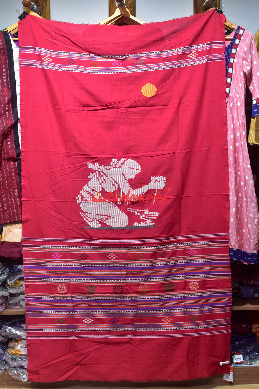 Arghya Red Dhalapathar (Curtain)