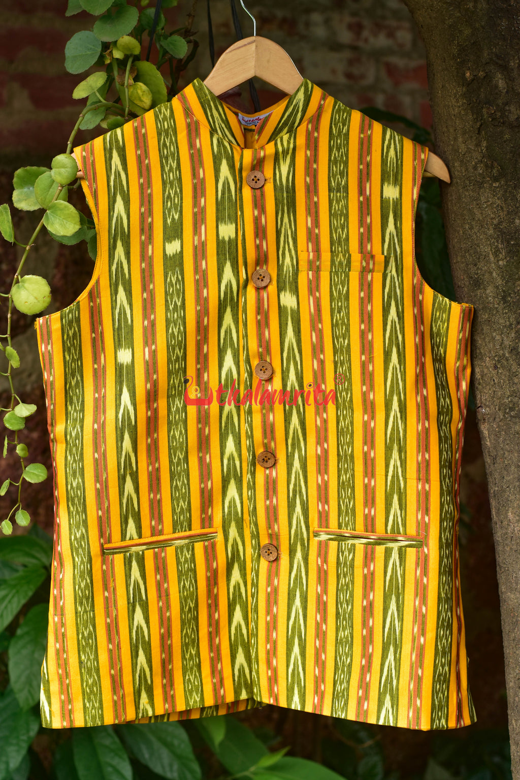 Lemon Yellow Dhanpatri (Modi Jacket)